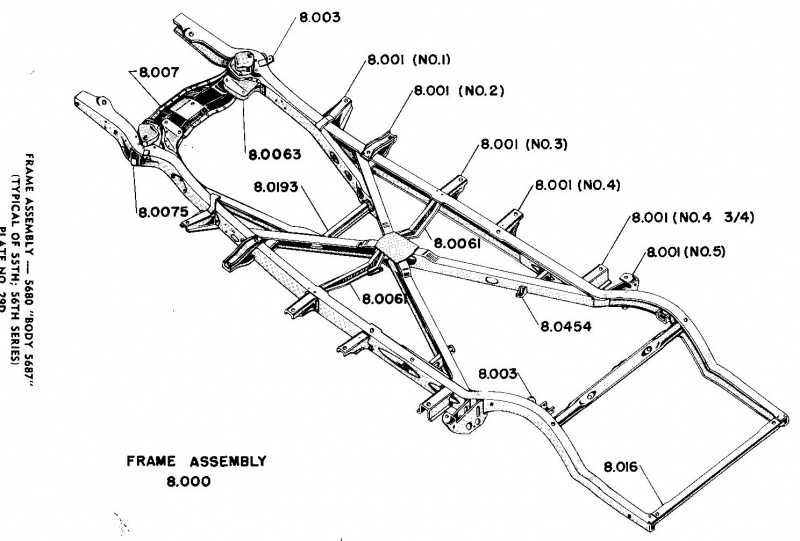 1955-56 FRAME | Max Merritt Auto Parts